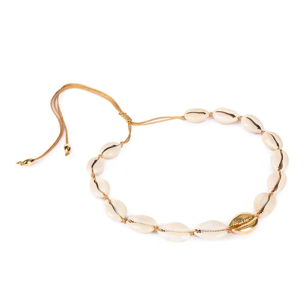 Concha Natural Large Puka Necklace – Tohum Design